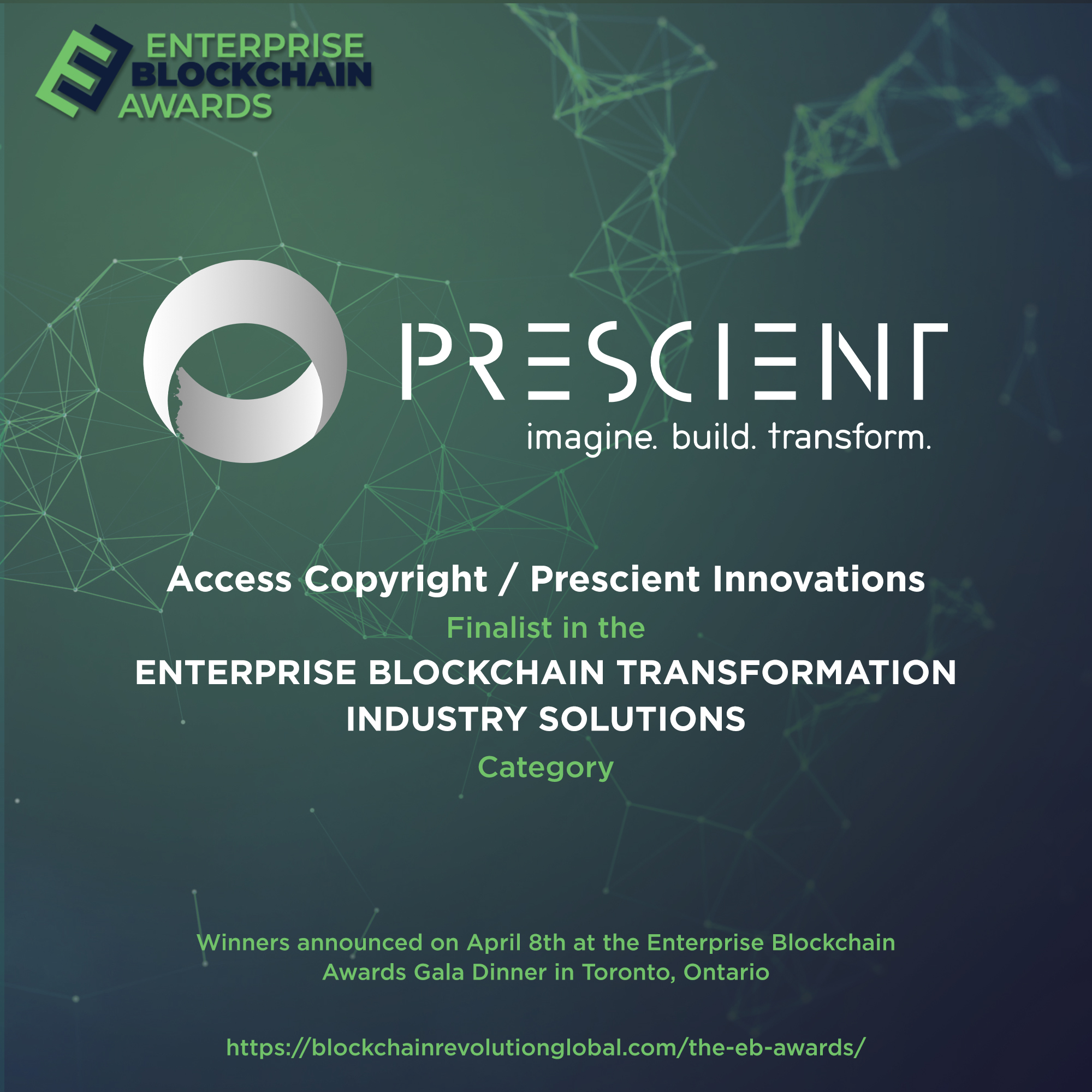 Access Copyright & Prescient Innovations Named Finalist for Enterprise ...